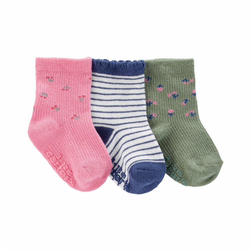Carter's 3-Pack Socks | Baby Girl