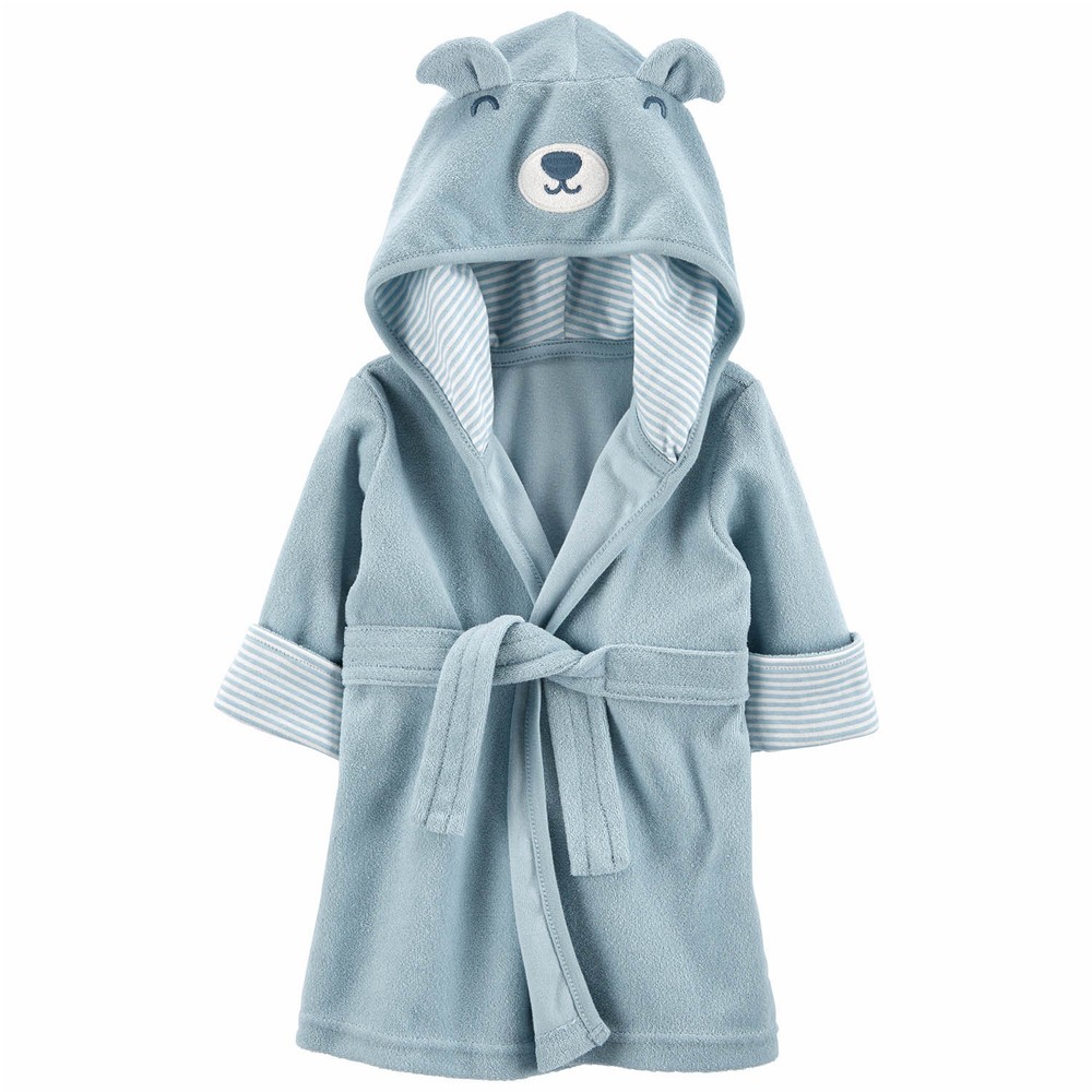 Carter's Bear Hooded Terry Robe | Baby Boy