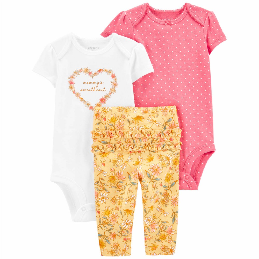 Carter's 3-Piece Floral Little Character Set | Baby Girl
