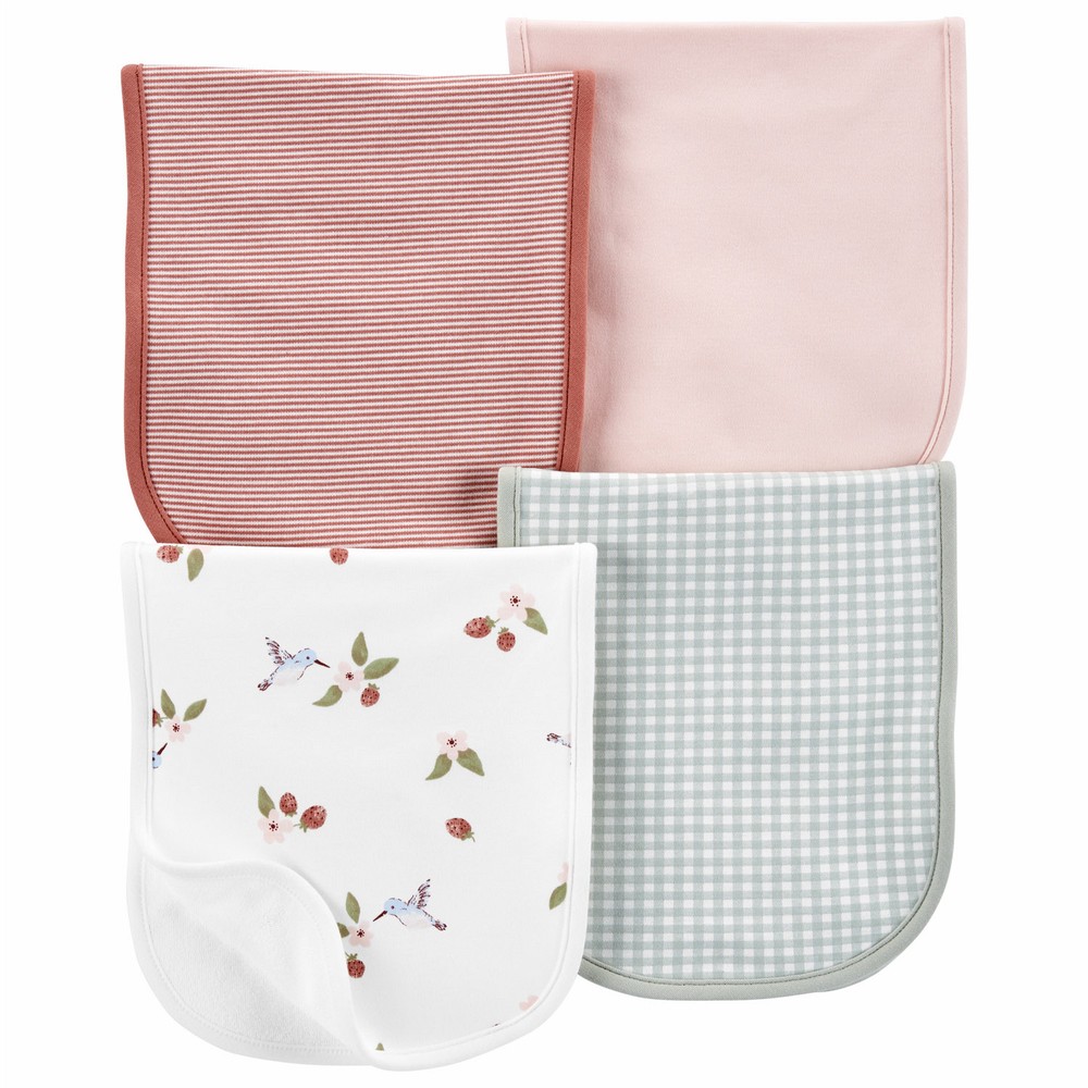 Carter's 4-Pack Burp Cloths | Baby Girl