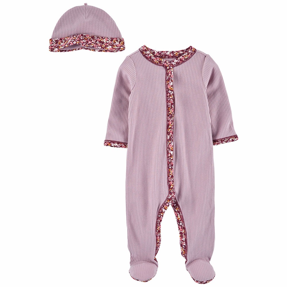 Carter's 2-Piece Drop Needle Sleep & Play Set | Baby Girl