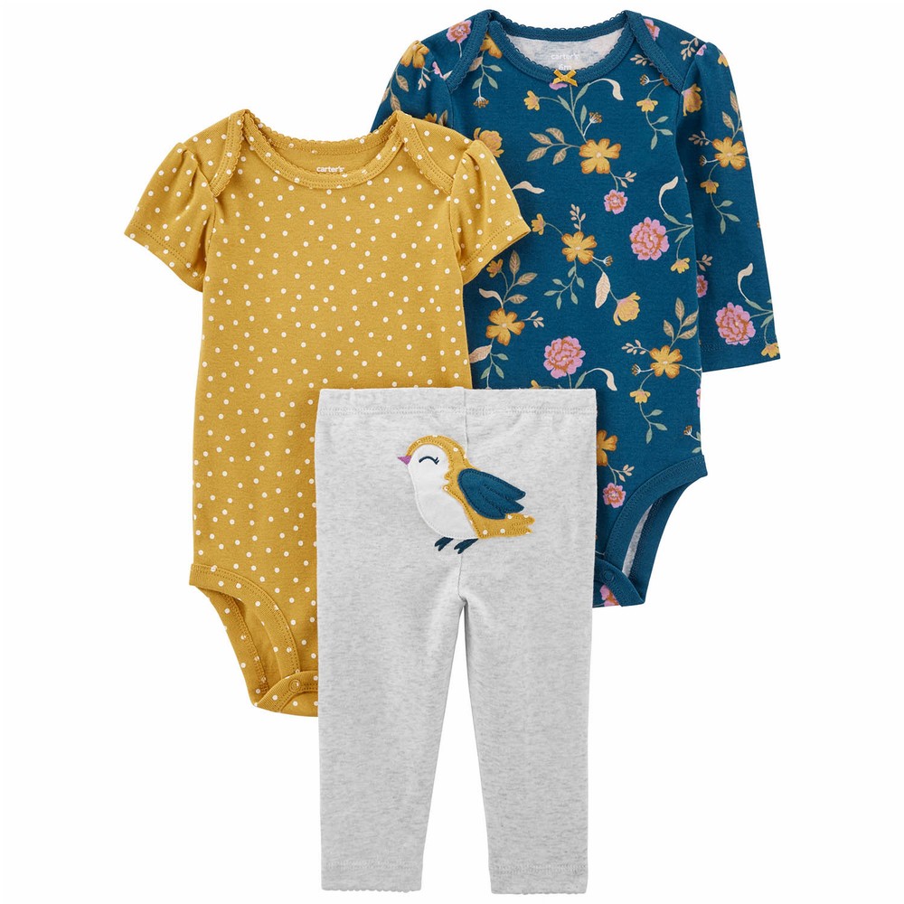 Carter's 3-Piece Robin Little Character Set | Baby Girl