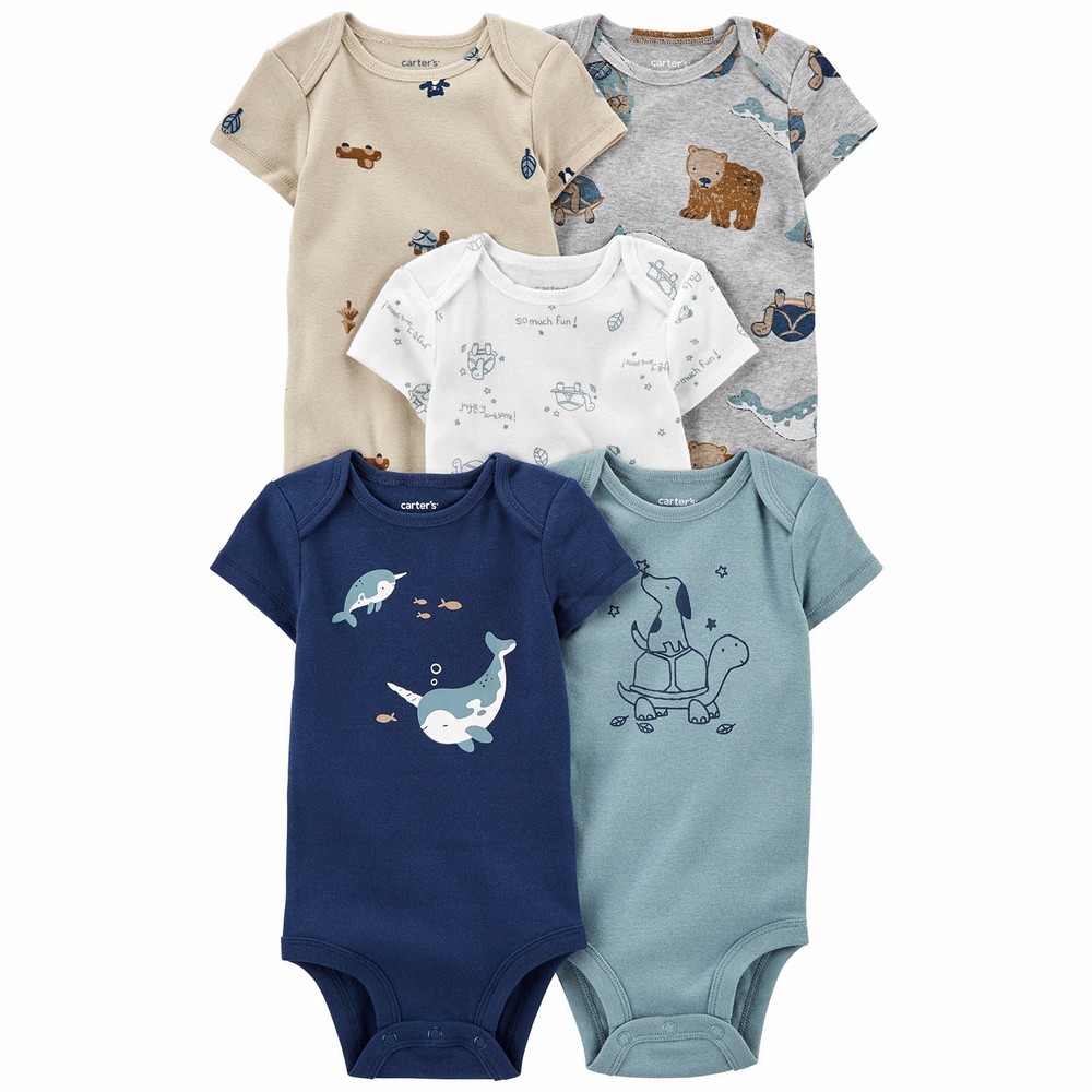 Carter's 5-Pack S/S Original Bodysuits | Baby Boy