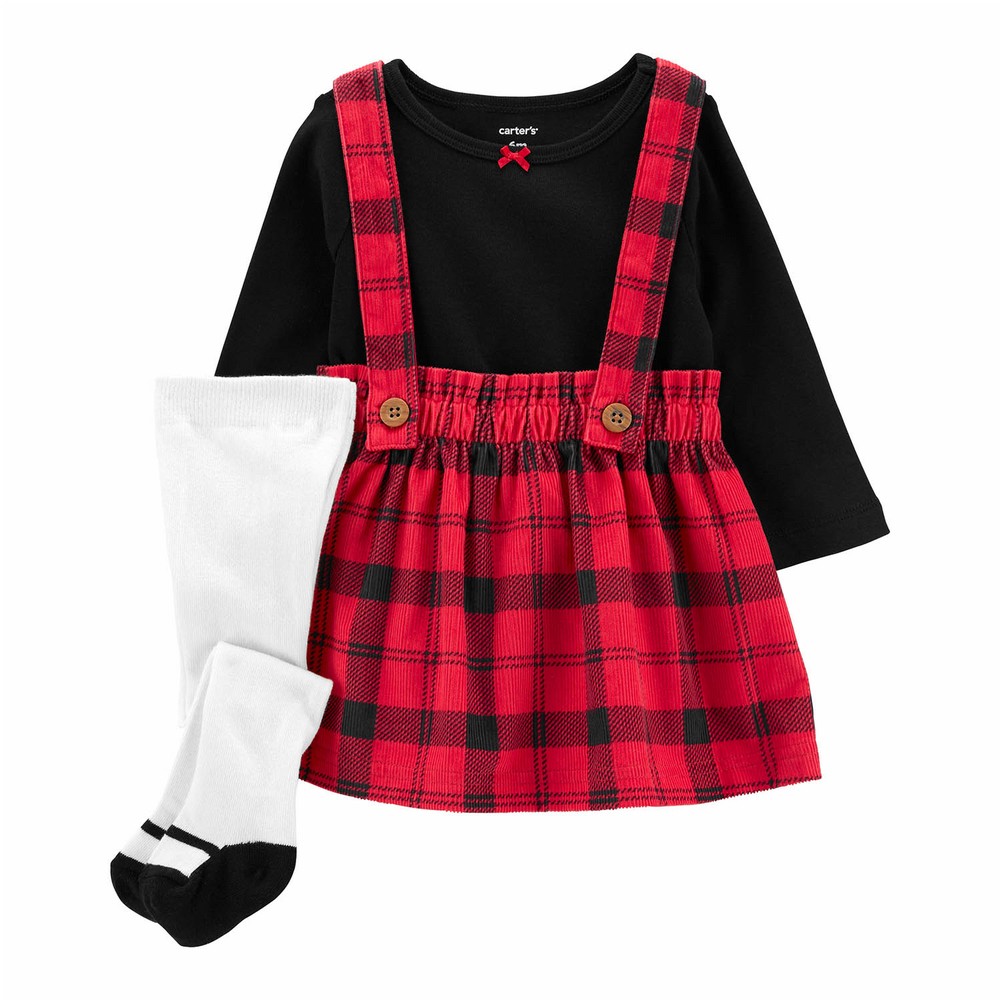 Carter's 3-Piece Tee & Jumper Set | Baby Girl