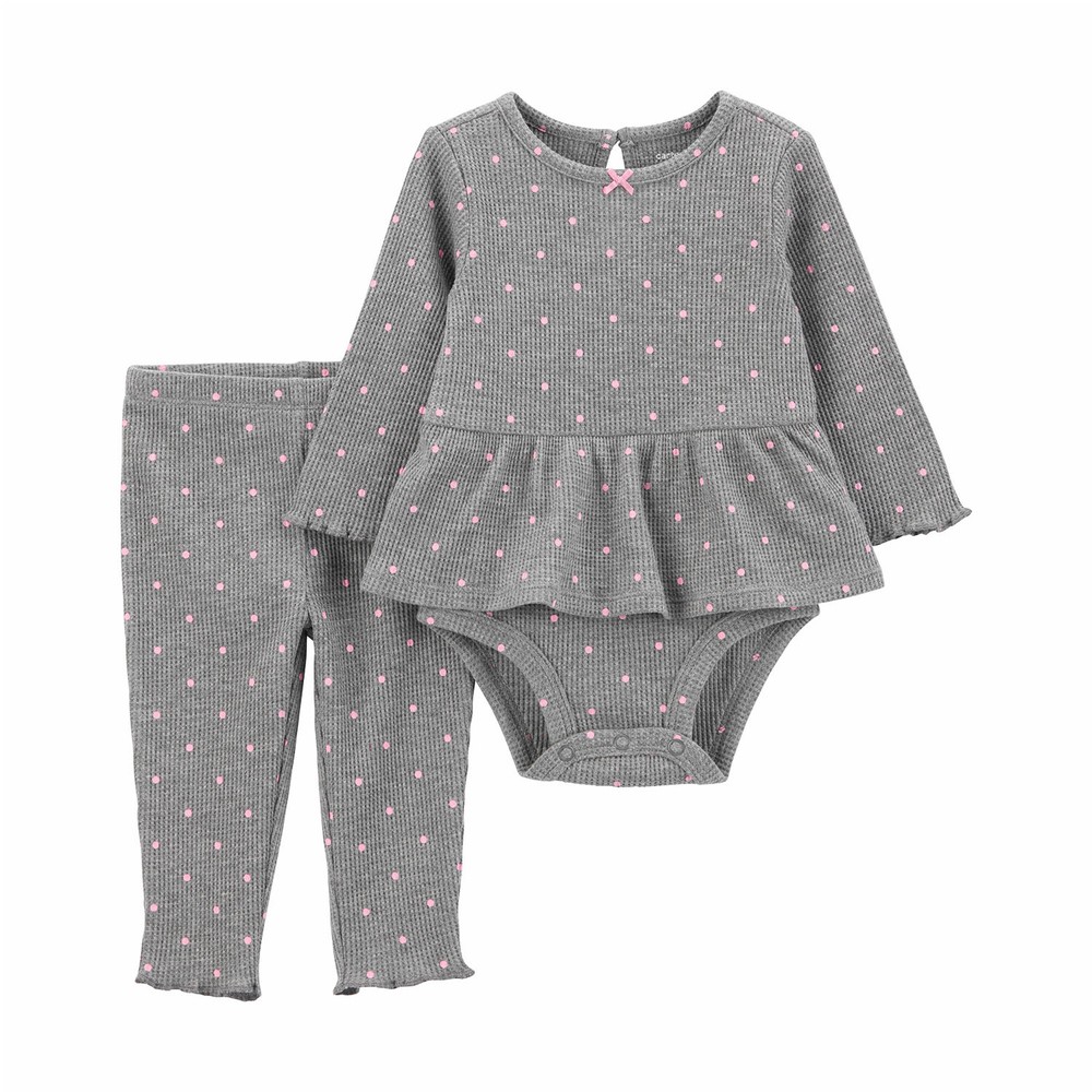 Carter's 2-Piece Polka Dot Bodysuit Pant Set | Baby Girl