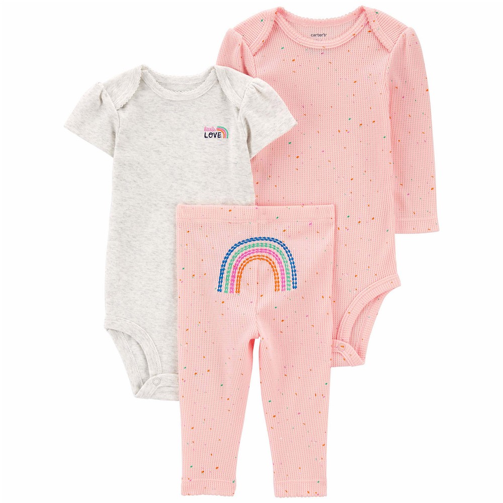 Carter's 3-Piece Rainbow Little Character Set | Baby Girl
