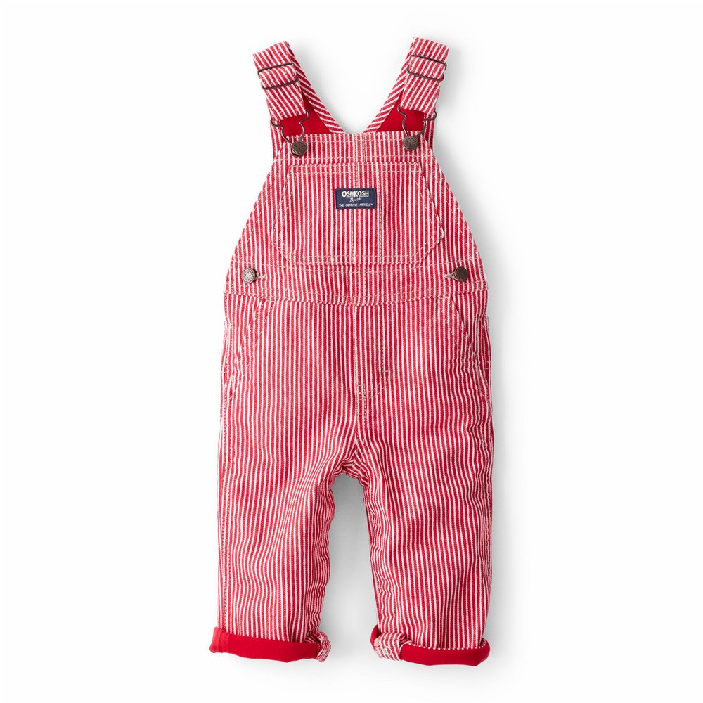 OshKosh B'gosh Hickory Striped Overalls | Baby Unisex
