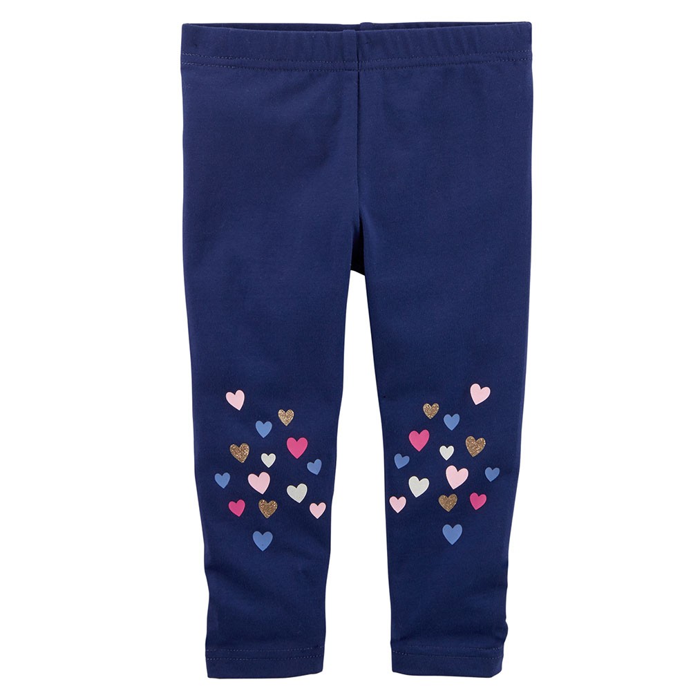 Carter's Glitter Heart Capri Leggings | Toddler Girl