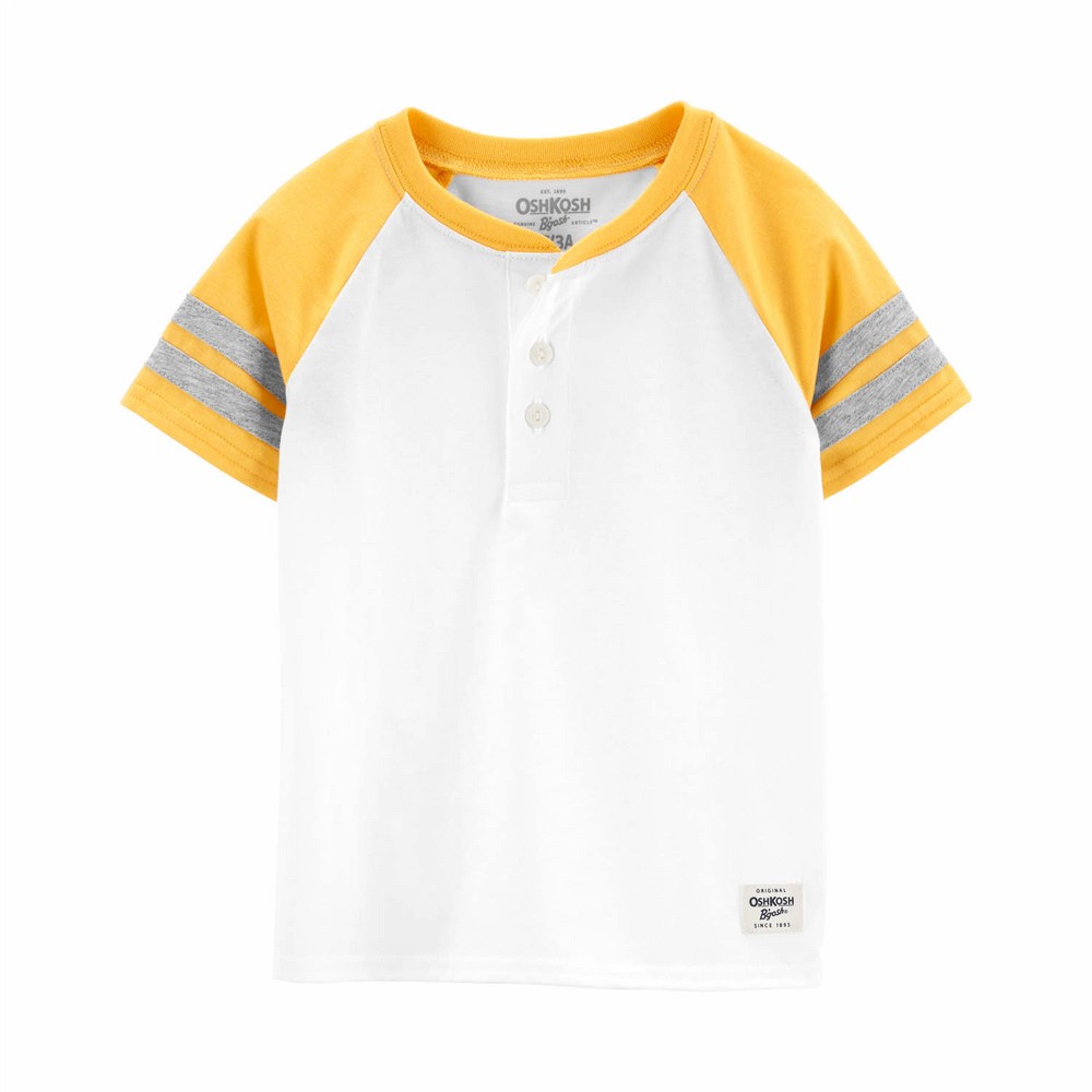 OshKosh B'gosh Colour Block Henley Tee | Toddler Boy