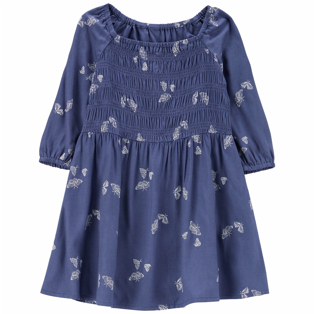 OshKosh B'gosh Butterfly Print Smocked Dress | Toddler Girl