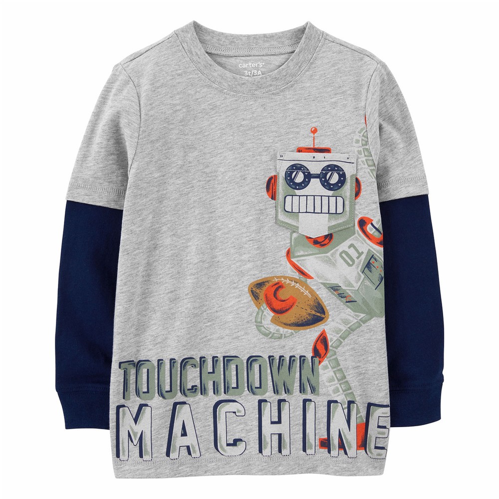 Carter's Robot Layered-Look Jersey Tee | Toddler Boy