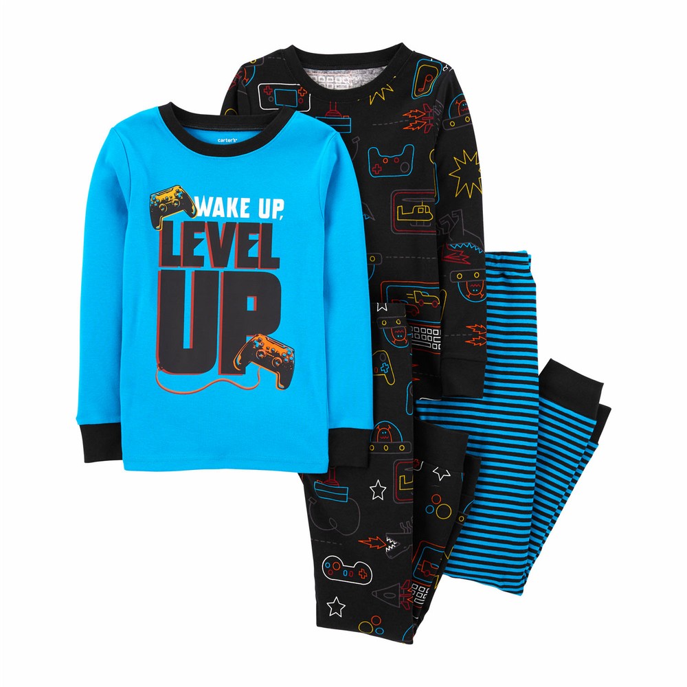 Carter's 4-Piece Video Game Cotton PJs | Boy