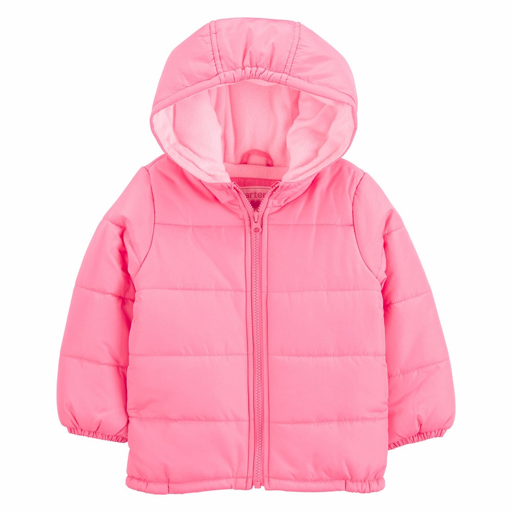 Fur Simple Girls Down Jackets Lovebay Kids 1-6T Padded Puffer Jacket With Detachable Hooded ...